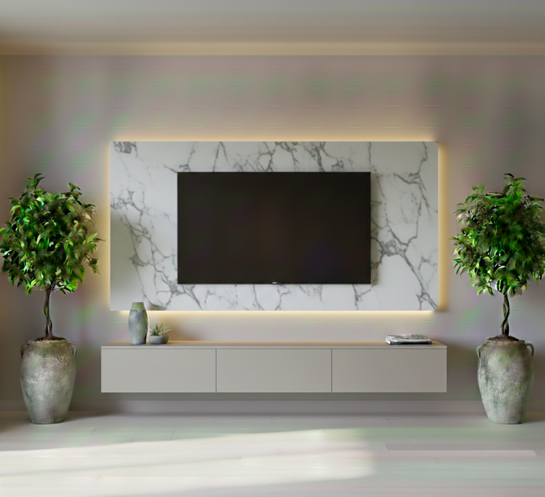 TV Back Panel F800 ST9 Crystal Marble - MDF Cut to Size – Fast UK ...